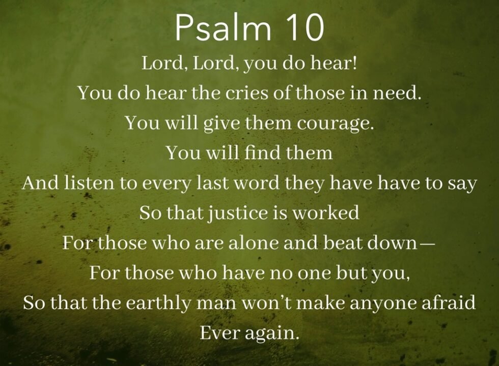 Psalm 10 Biblicalpsalms